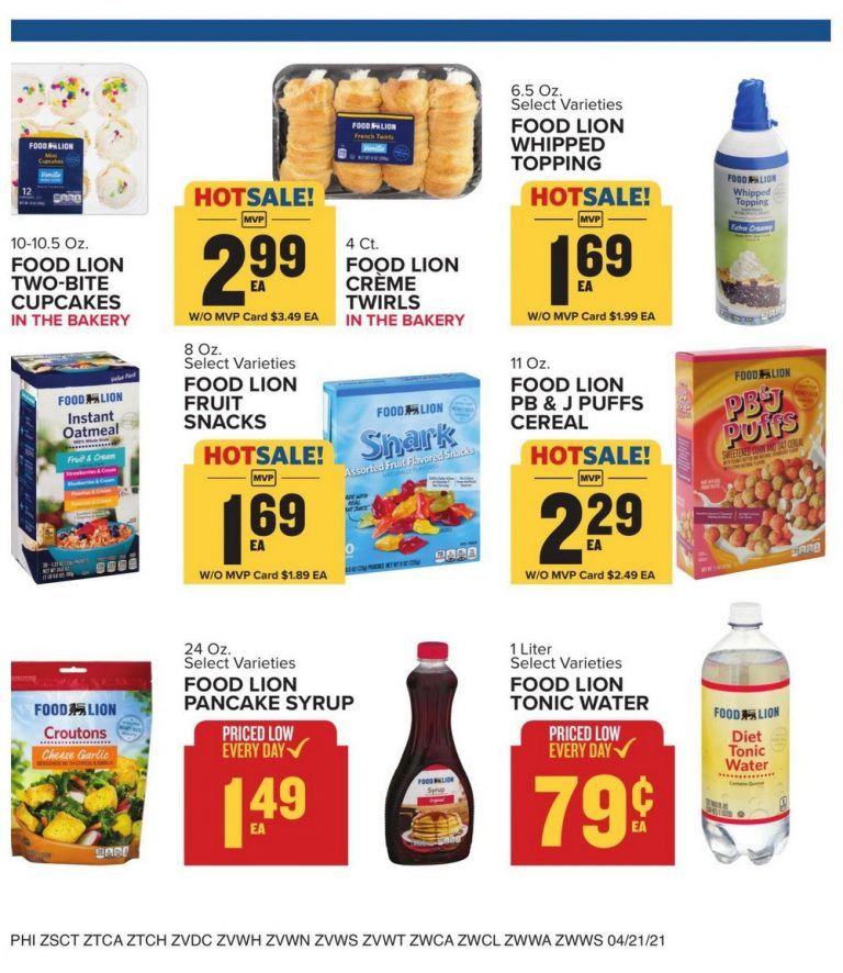 Food Lion Weekly Ad Apr 21 – Apr 27, 2021