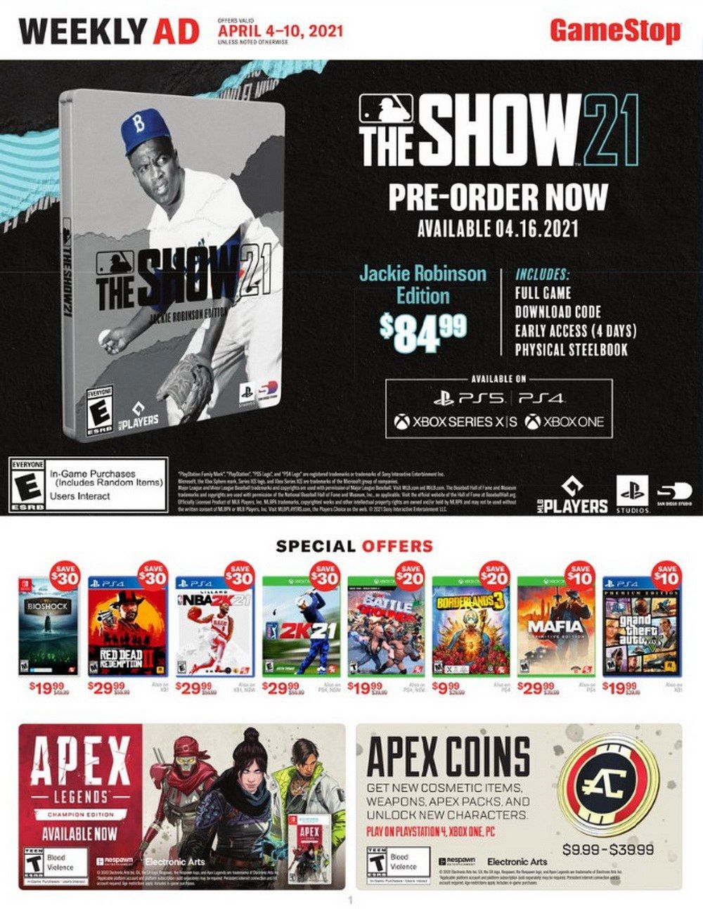 GameStop Weekly Ad Apr 04 – Apr 10, 2021