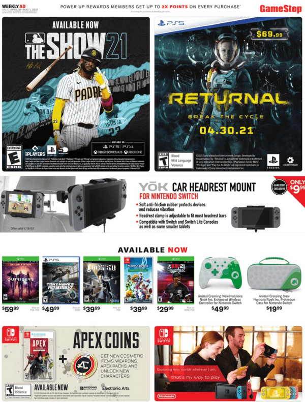 GameStop Weekly Ad Apr 25 – May 01, 2021