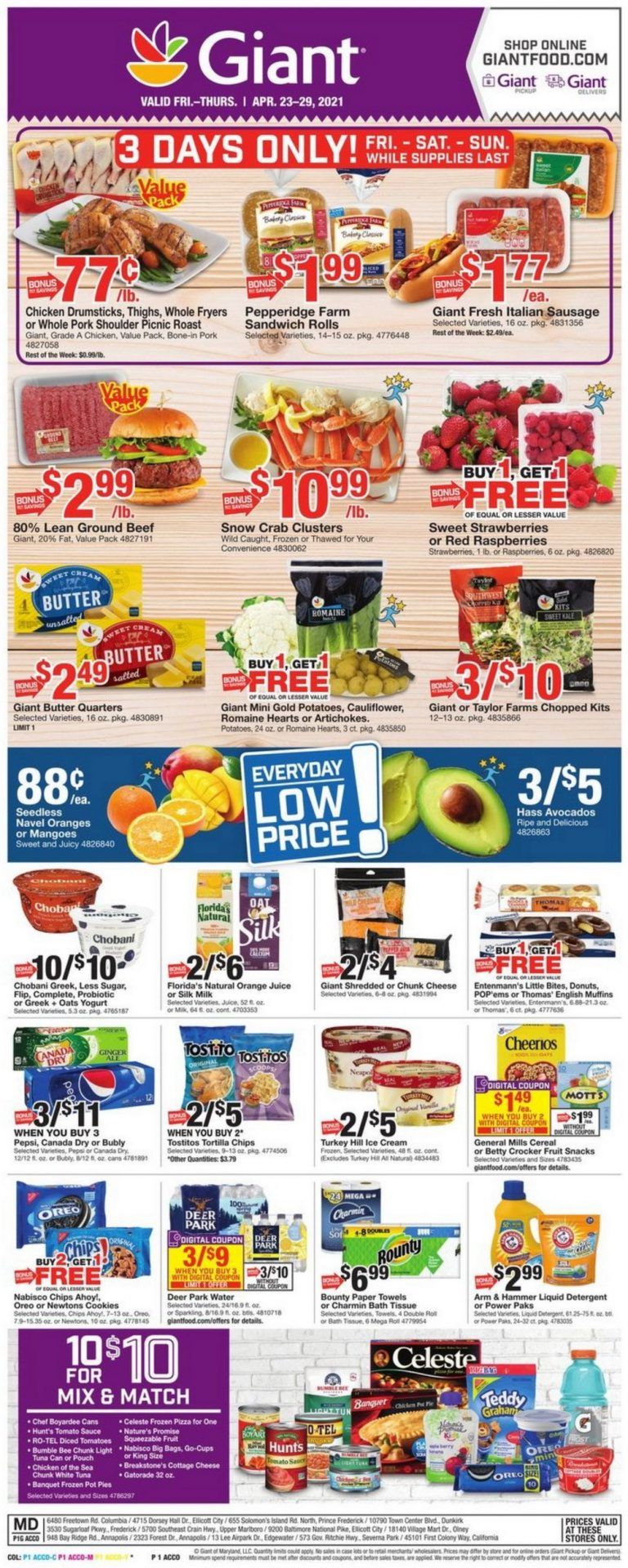 Giant Food Weekly Ad Apr 23 – Apr 29, 2021