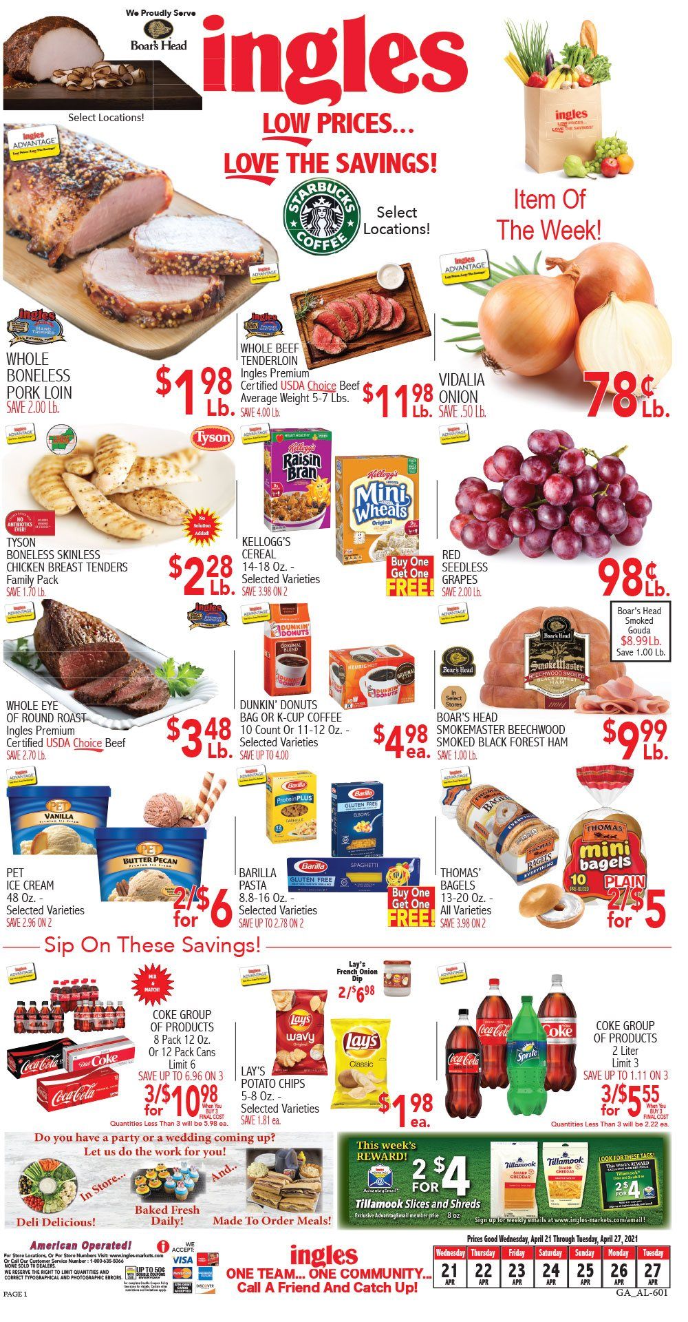 Ingles Weekly Ad Apr 21 – Apr 27, 2021