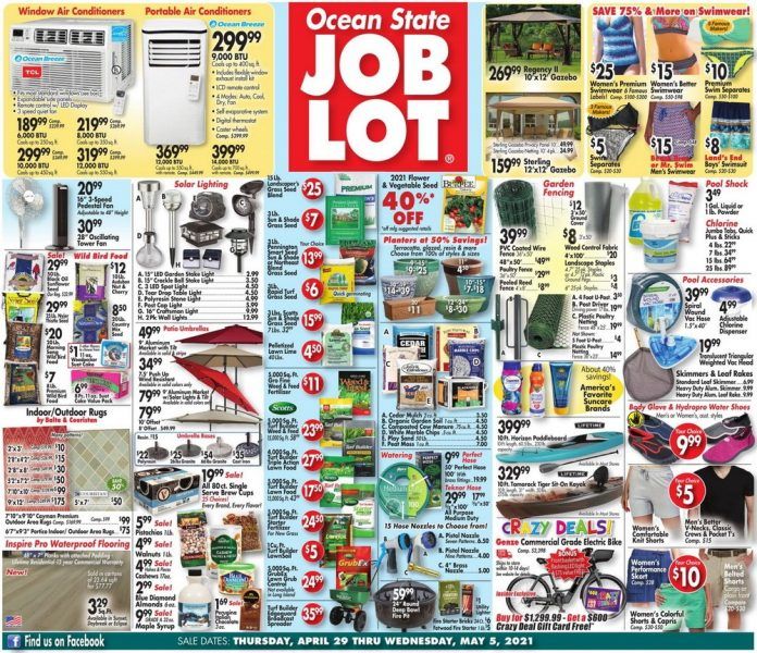Ocean State Job Lot Weekly Ad Apr 29 – May 05, 2021