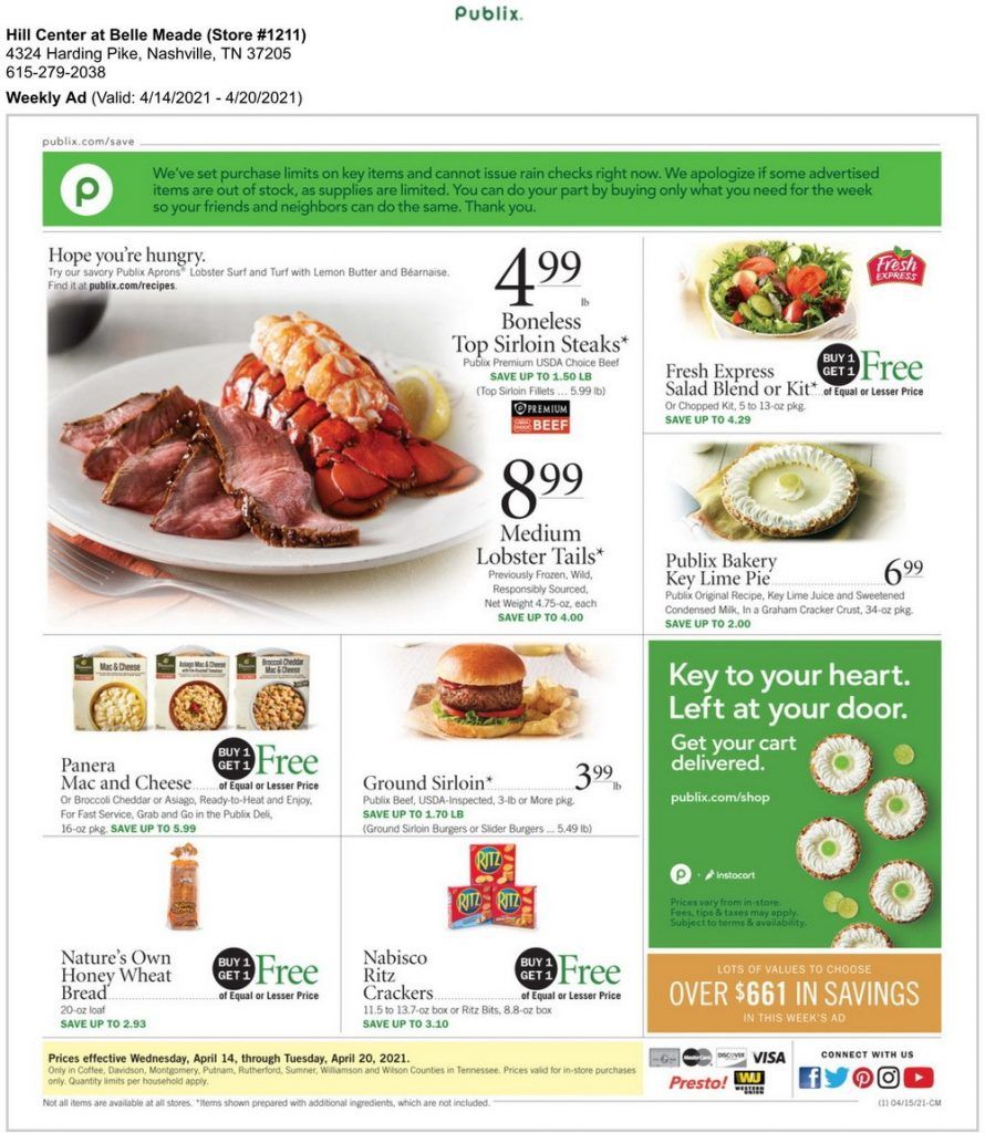 Publix Weekly Ad Apr 14 – Apr 20, 2021
