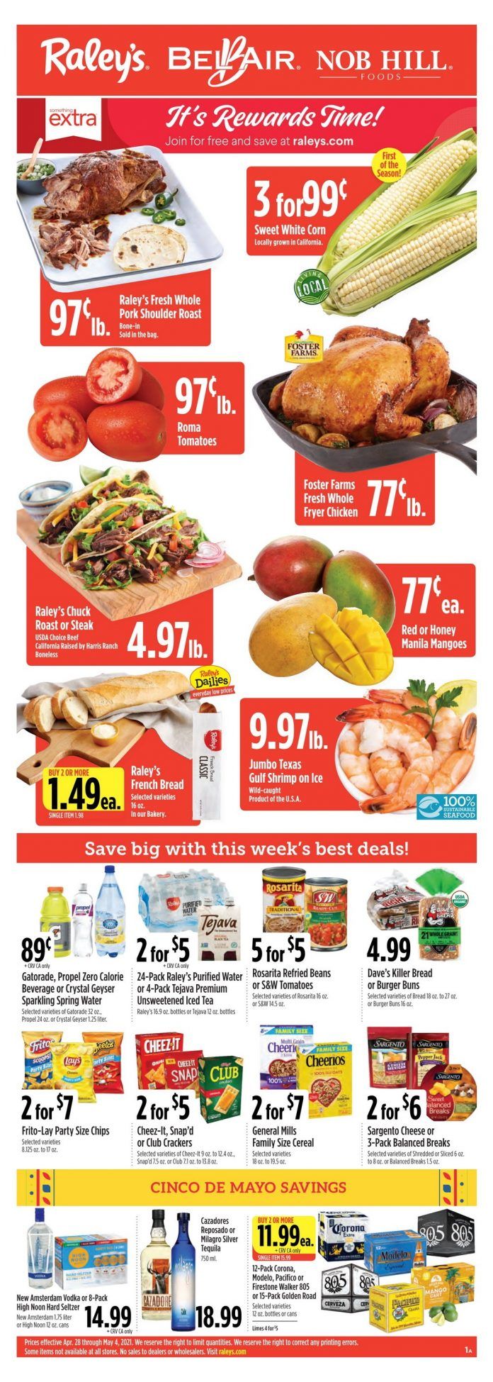 Raley's Supermarkets Weekly Ad Apr 28 – May 04, 2021