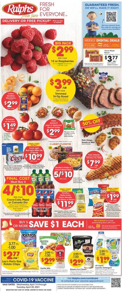 Ralphs Weekly Ad Apr 14 – Apr 20, 2021