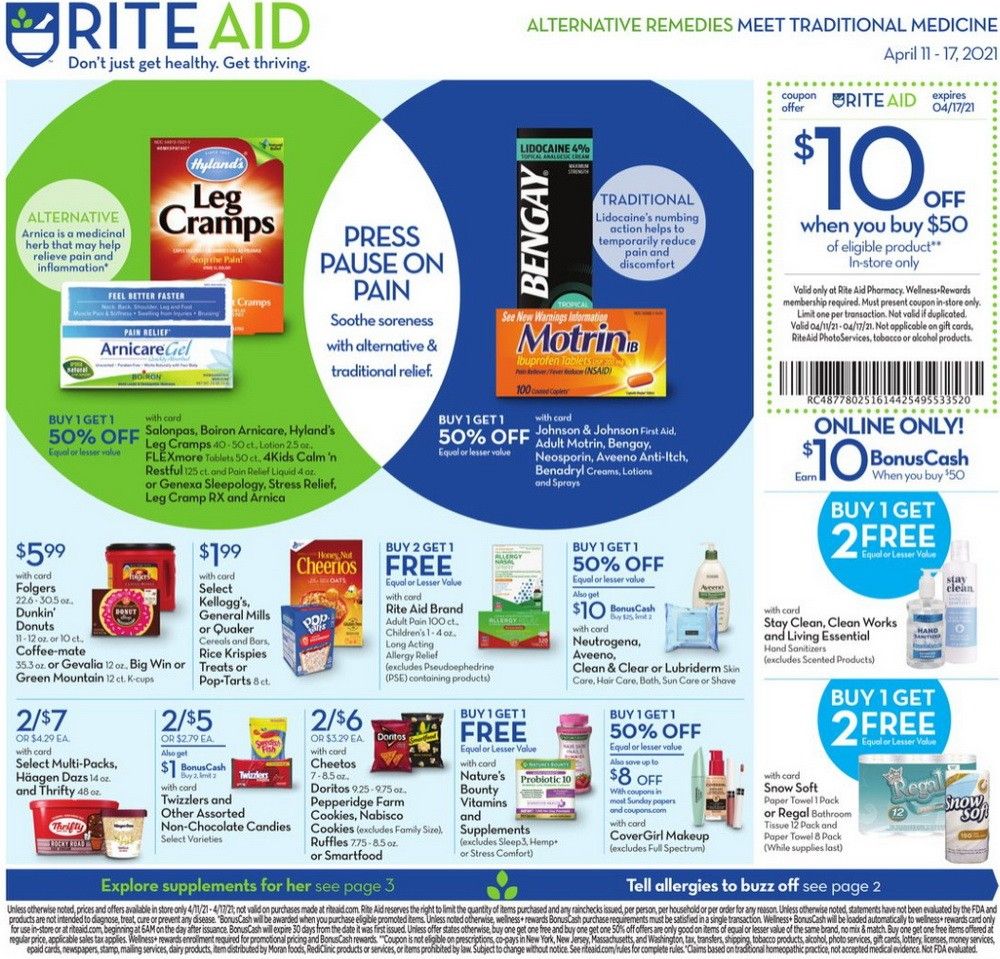 Rite Aid Weekly Ad Apr 11 – Apr 17, 2021