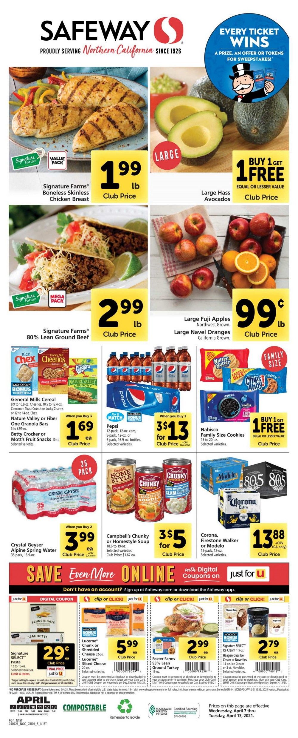 Safeway Weekly Ad Apr 07 – Apr 13, 2021