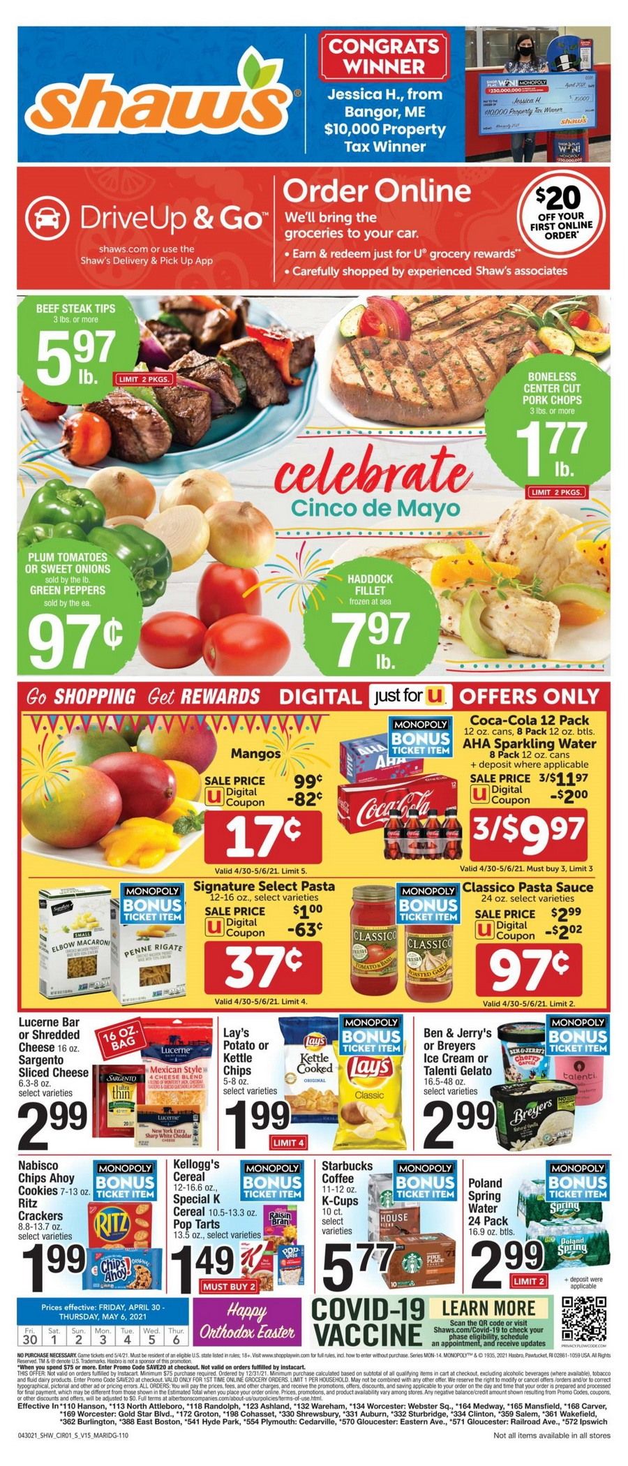 Shaw's Weekly Ad Apr 30 – May 06, 2021