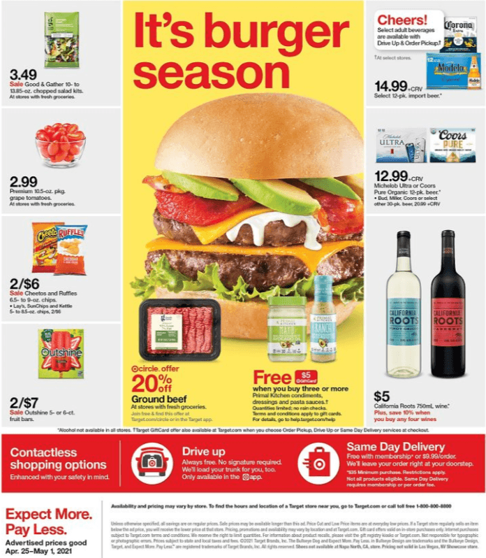 Target Weekly Ad Apr 25 – May 01, 2021