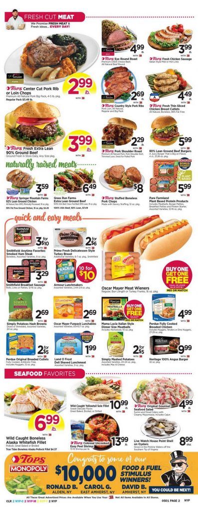 Tops Weekly Ad Apr 25 – May 01, 2021