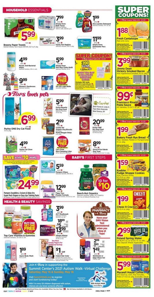 Tops Weekly Ad Apr 25 – May 01, 2021