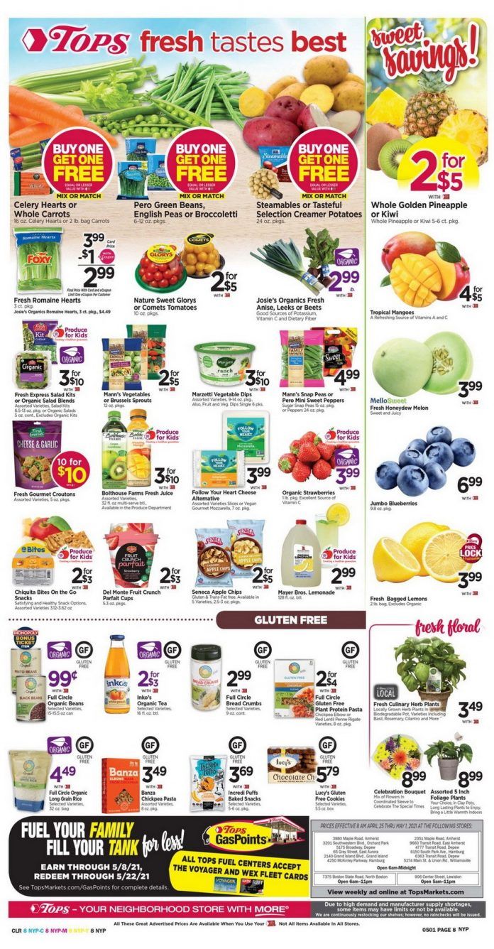 Tops Weekly Ad Apr 25 – May 01, 2021