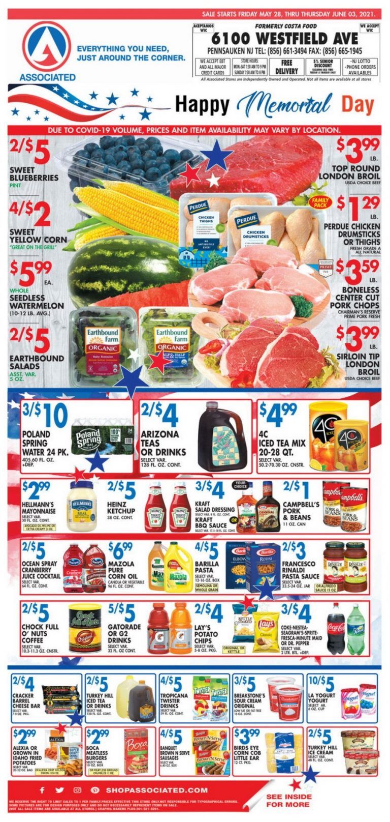 Associated Supermarkets Weekly Ad May 28 – Jun 03, 2021