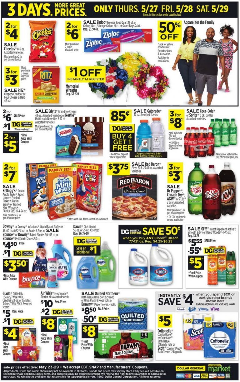 Dollar General Weekly Ad May 23 – May 29, 2021