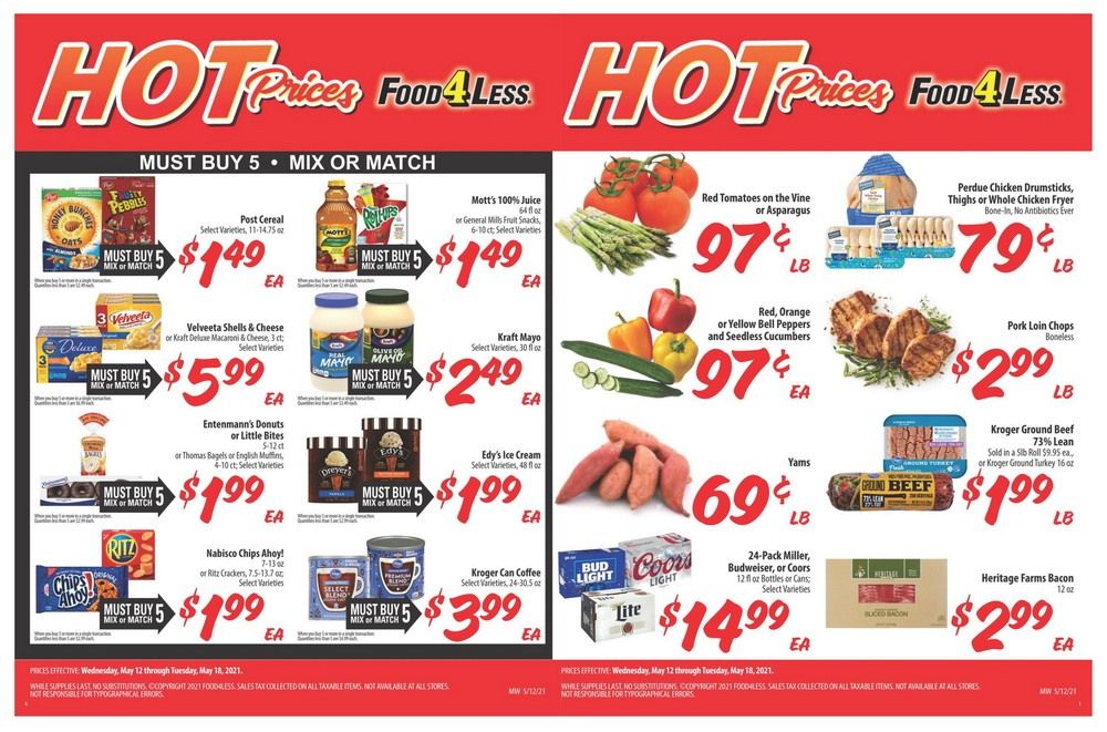Food 4 Less Weekly Ad May 12 – May 18, 2021