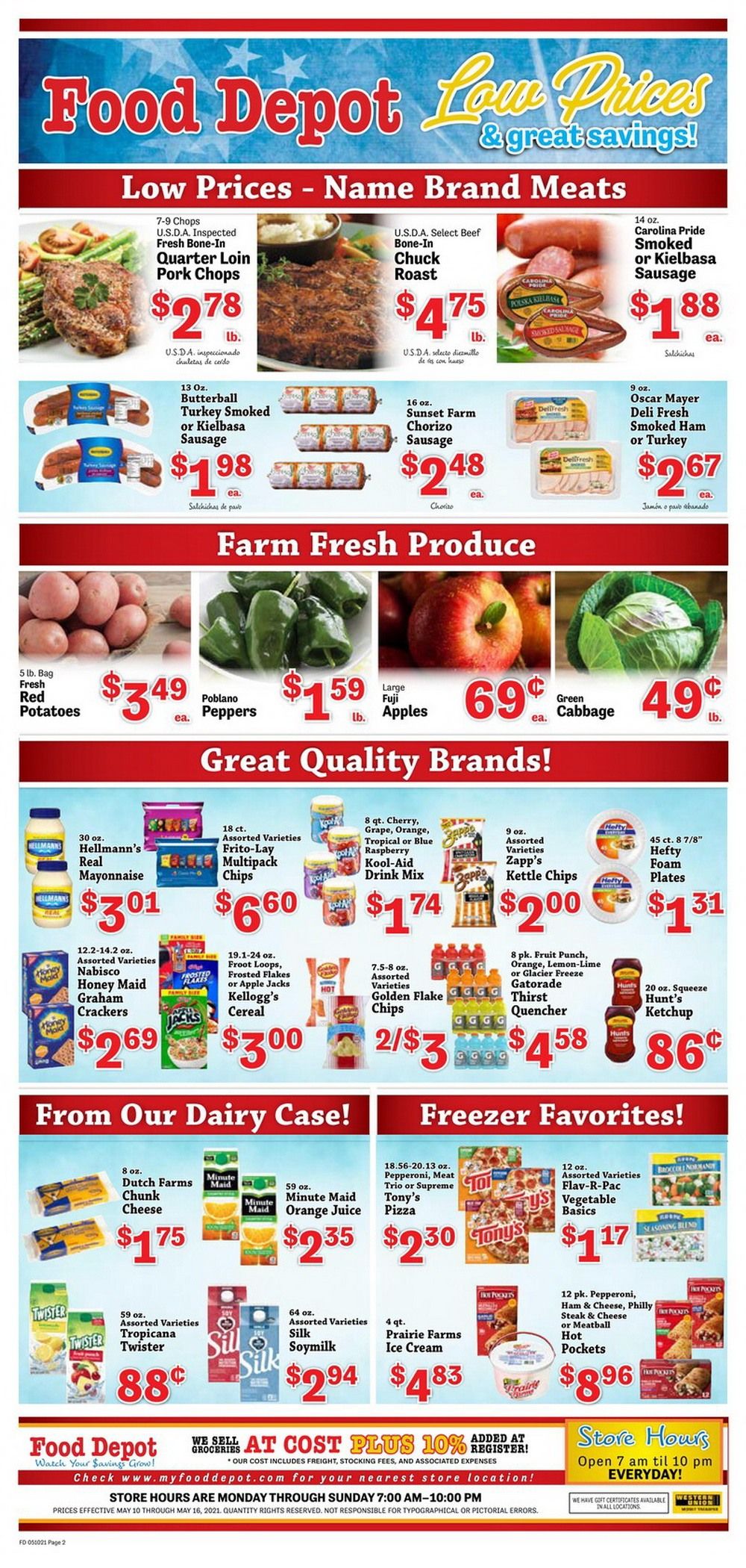 Food Depot Weekly Ad May 10 – May 16, 2021