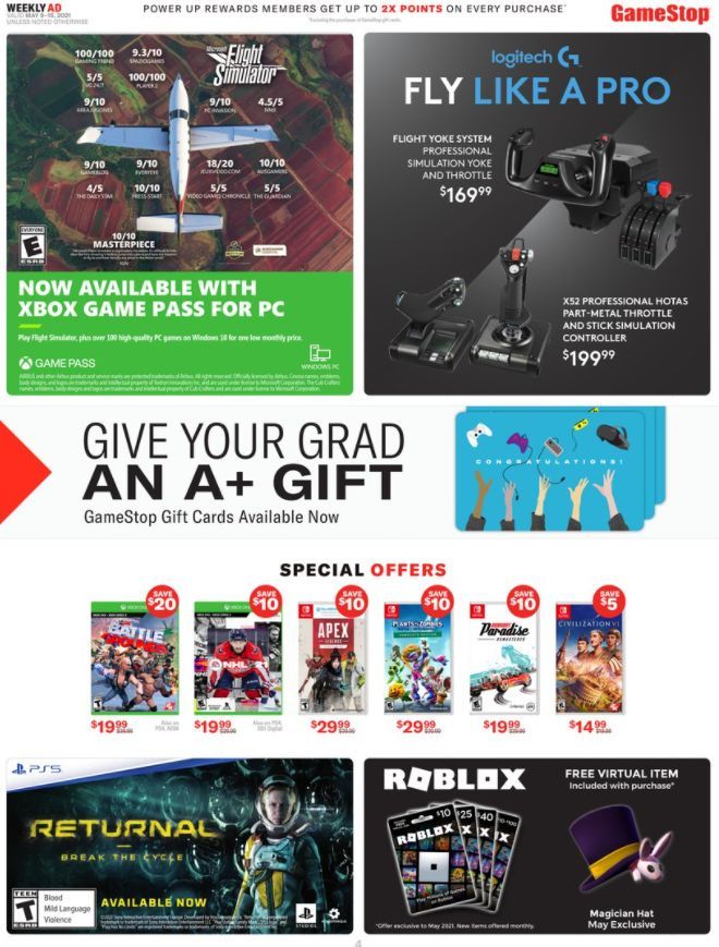 GameStop Weekly Ad May 09 – May 15, 2021