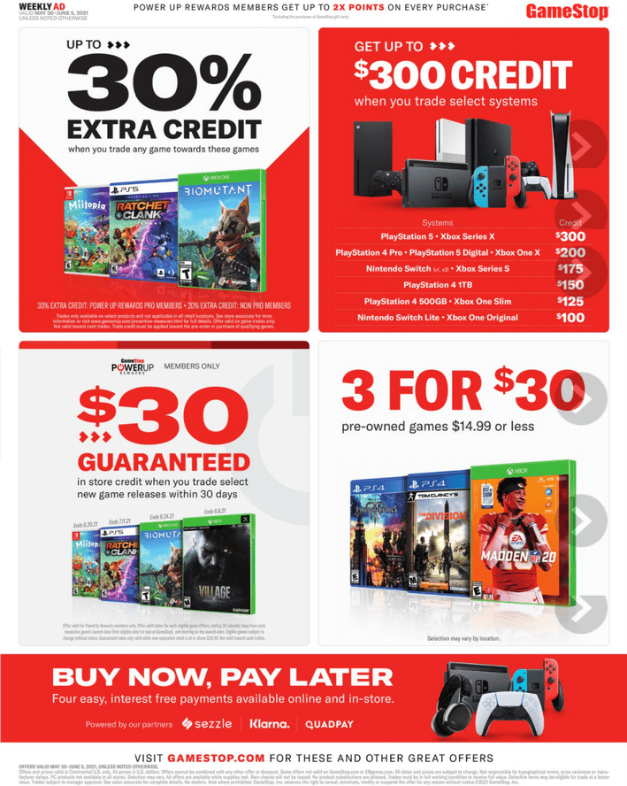 GameStop Weekly Ad May 30 – Jun 05, 2021