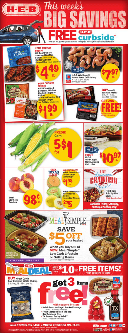 HEB Weekly Ad May 26 – Jun 01, 2021
