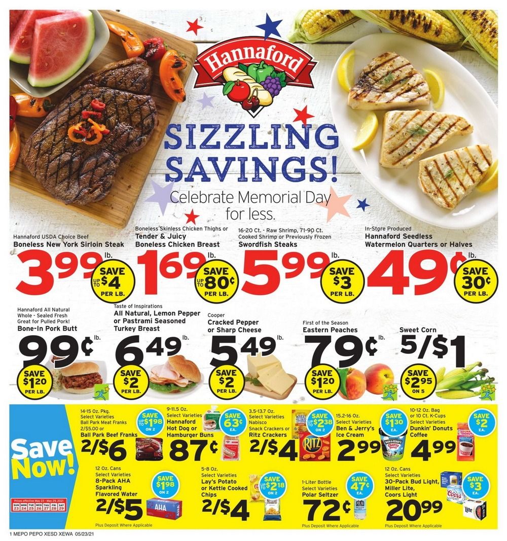 Hannaford Weekly Ad May 23 – May 29, 2021