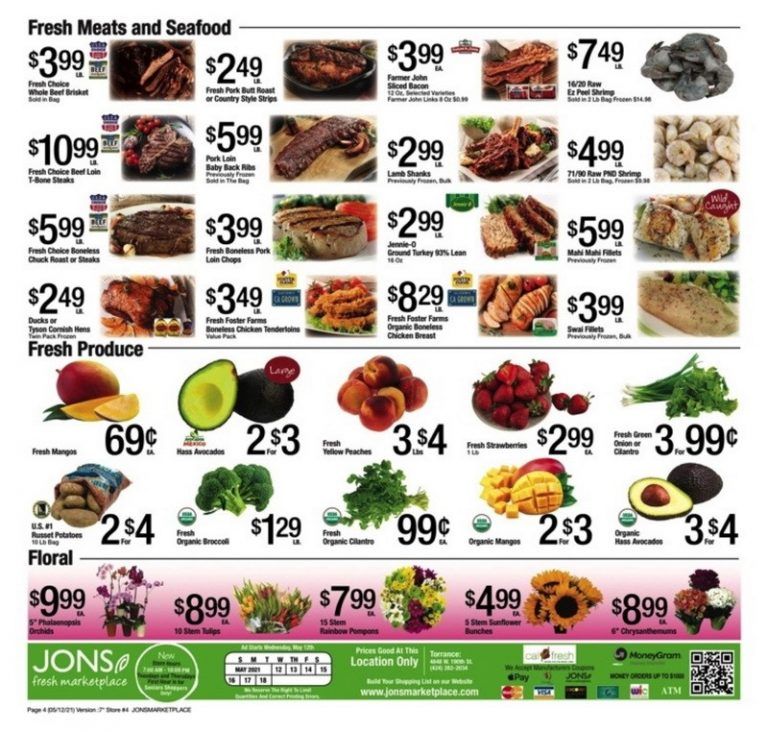 Jons Weekly Ad May 12 – May 18, 2021