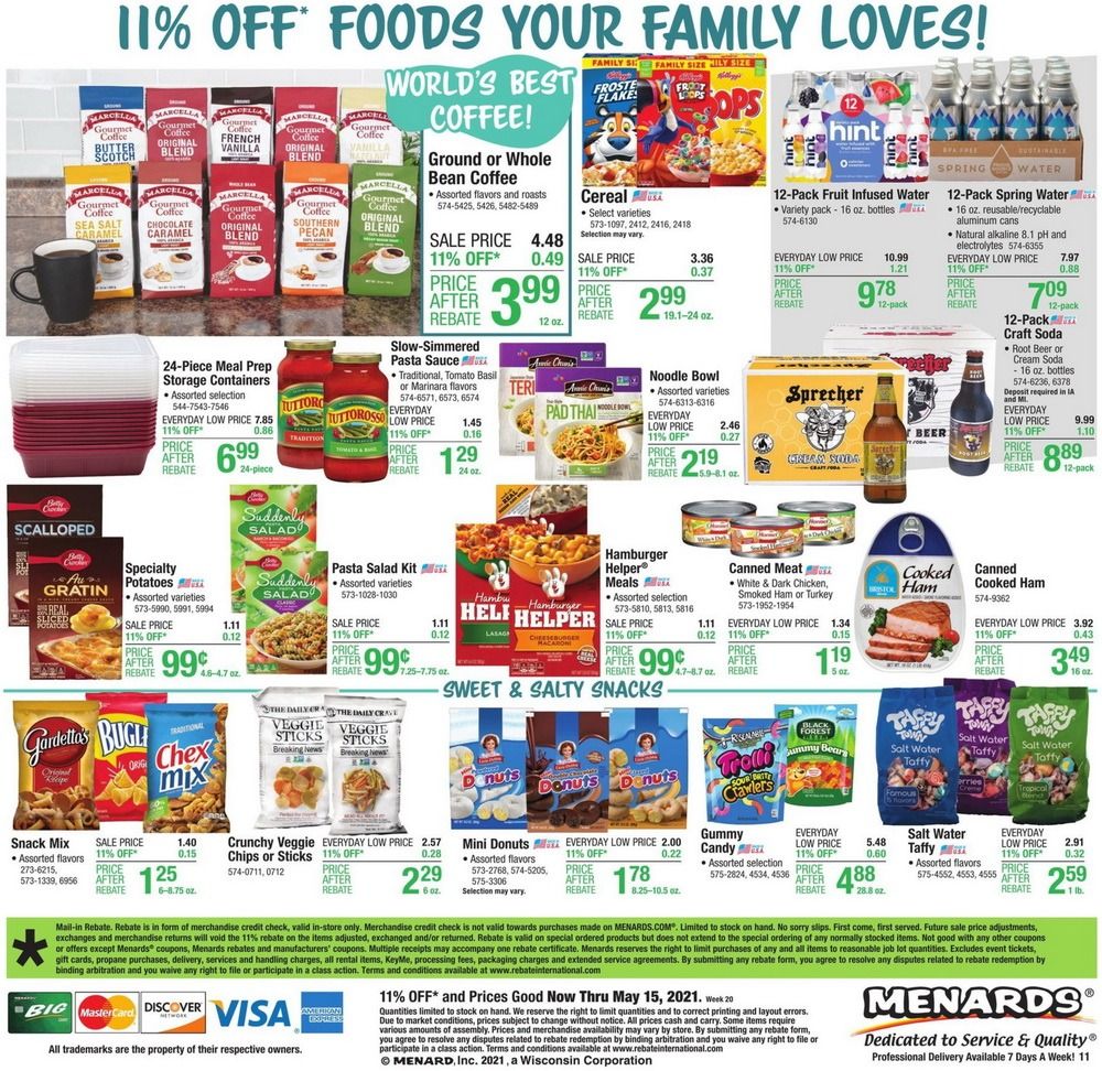 Menards Weekly Ad May 06 – May 15, 2021