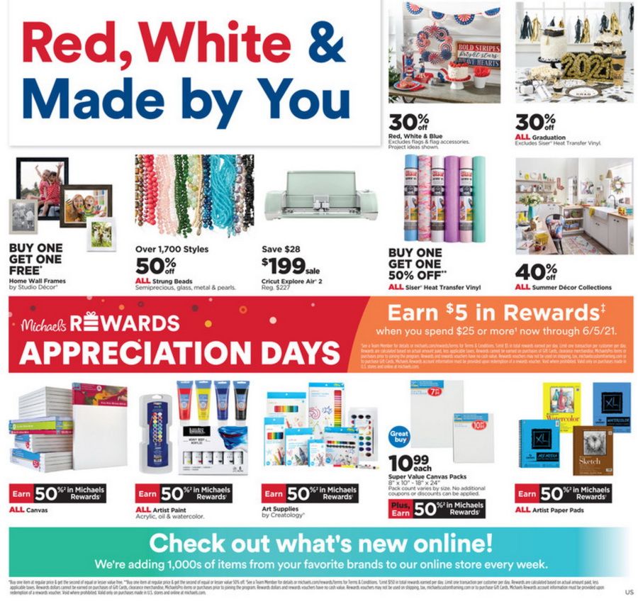 Michaels Weekly Ad May 23 – May 29, 2021