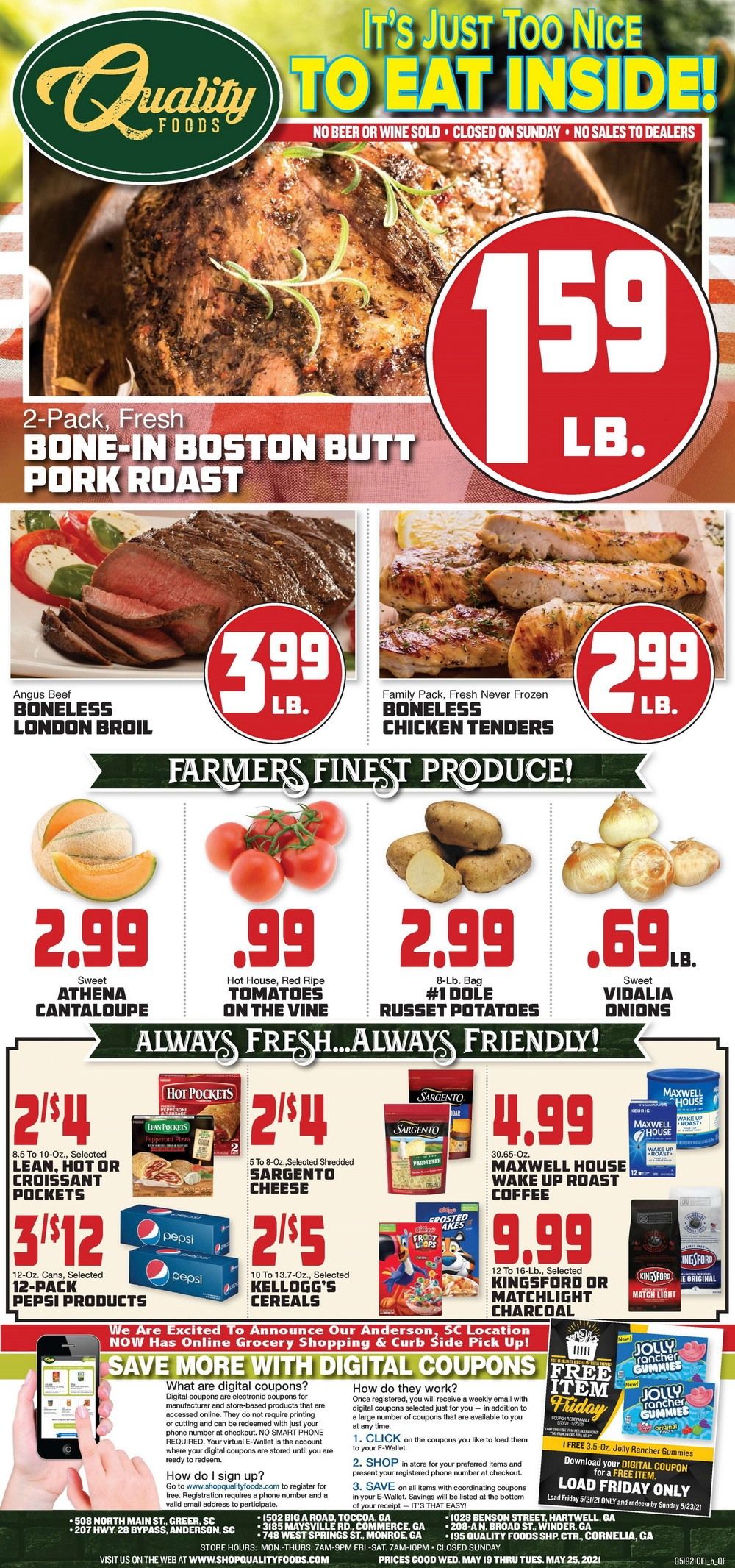 Quality Foods Weekly Ad May 19 – May 25, 2021