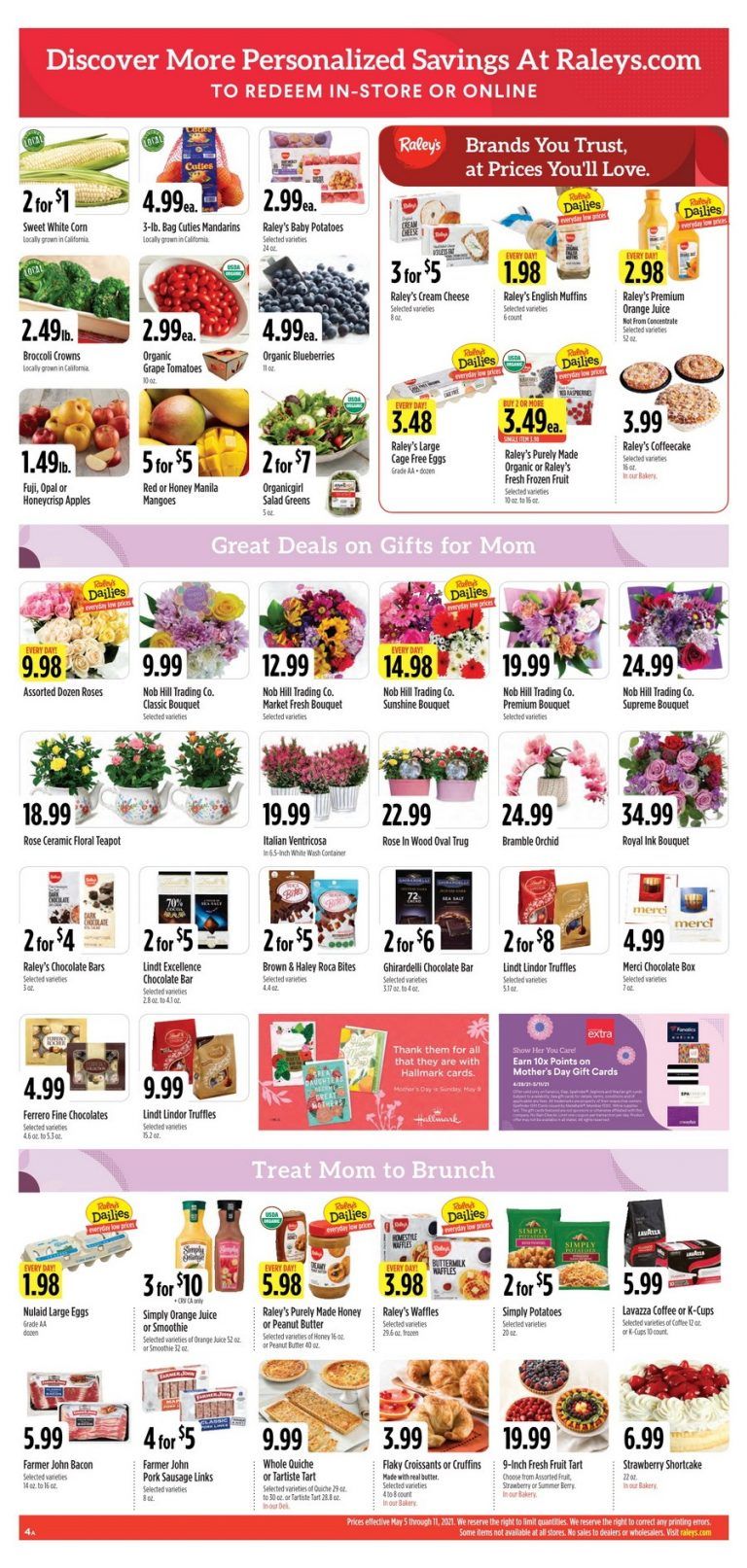 Raley's Supermarkets Weekly Ad May 05 – May 11, 2021