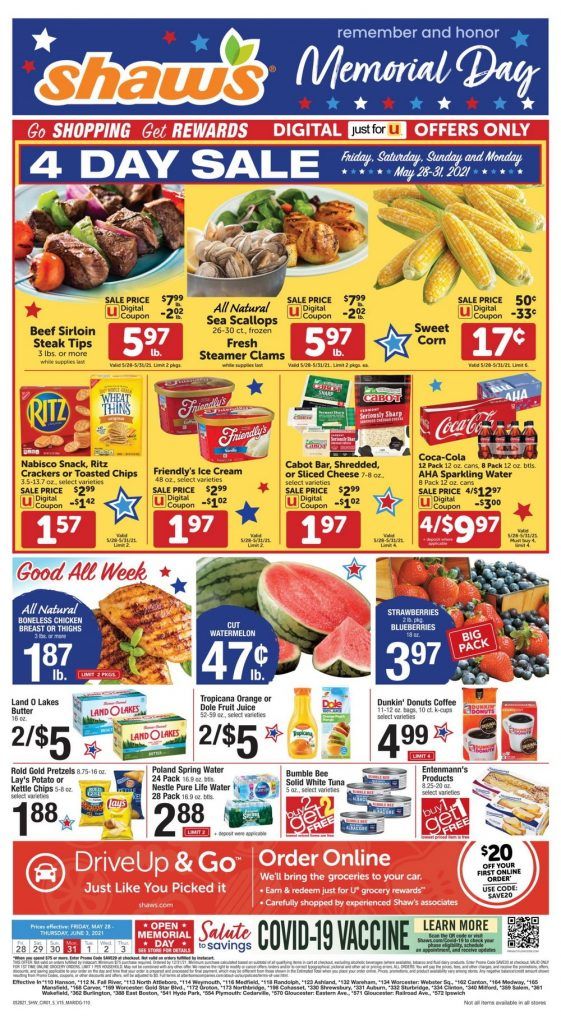 Shaw's Weekly Ad May 28 – Jun 03, 2021