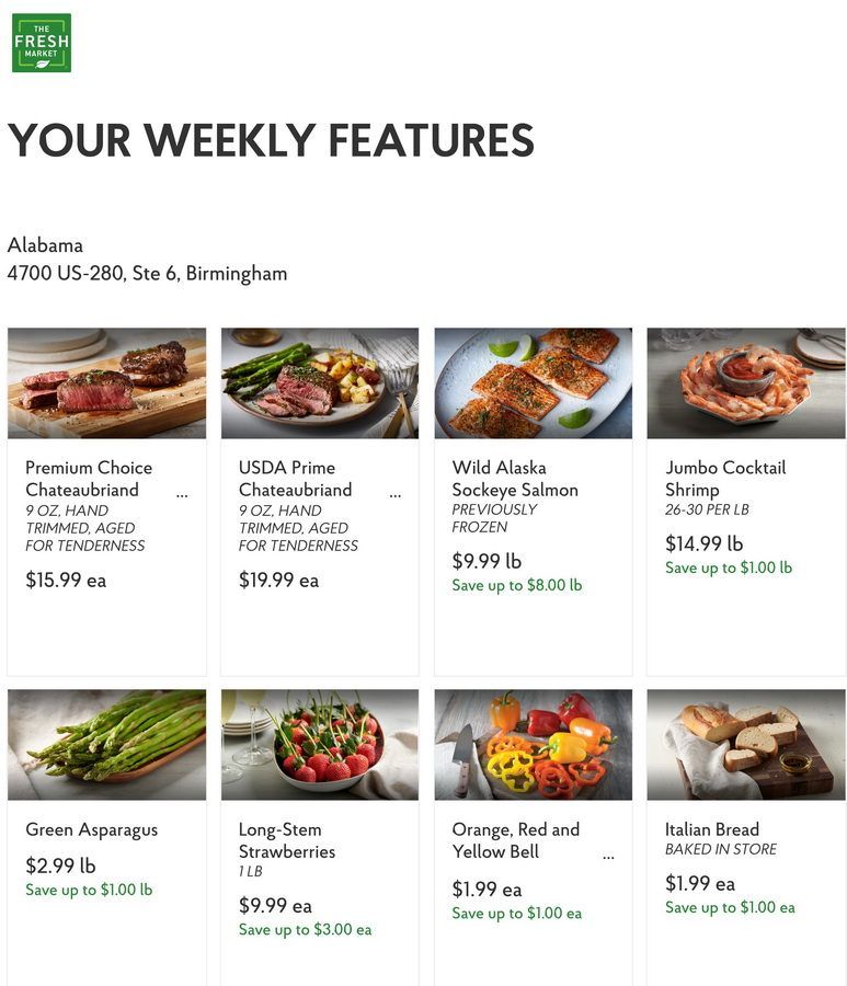 The Fresh Market Weekly Ad May 05 – May 11, 2021