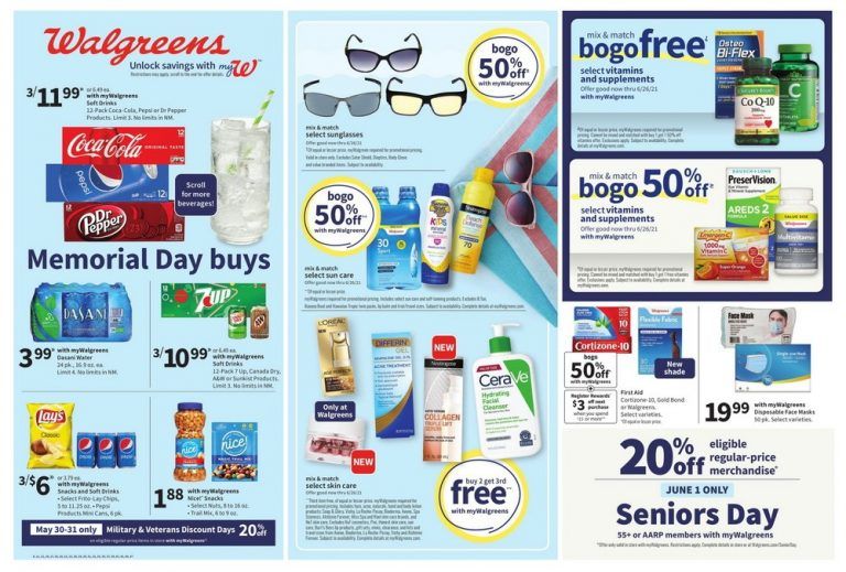 Walgreens Weekly Ad May 30 – June 05, 2021