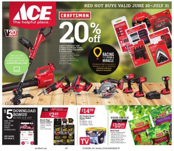 ACE Hardware Monthly Ad June 30 – July 31, 2021