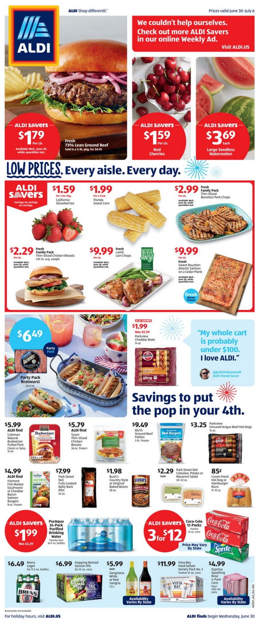 ALDI Weekly Ad Jun 30 – Jul 06, 2021