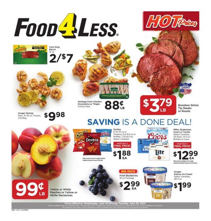 Food 4 Less Weekly Ad Jun 23 – Jun 29, 2021