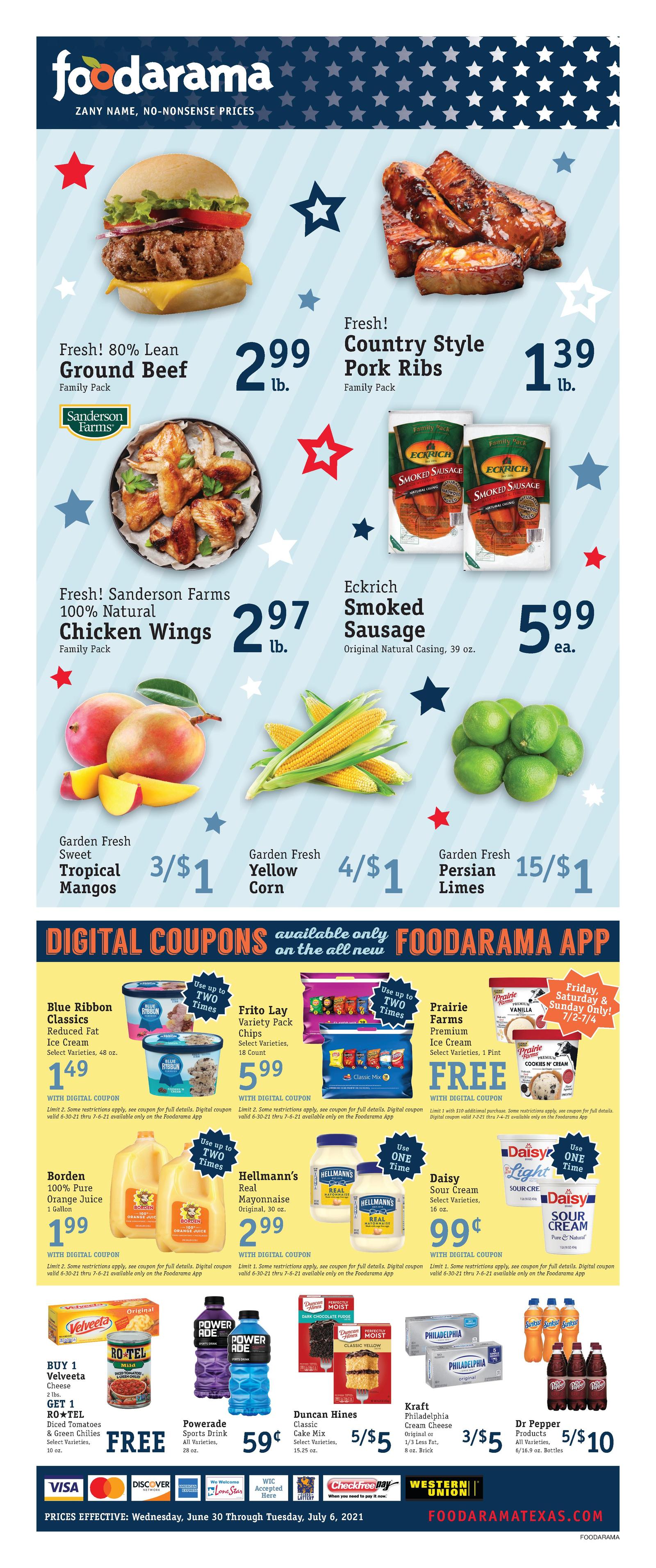 Foodarama Weekly Ad Jun 30 – Jul 06, 2021