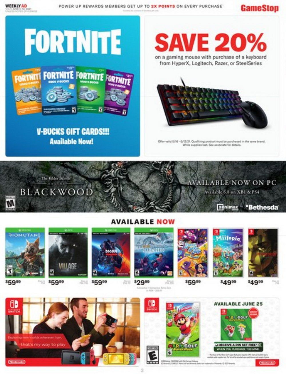 GameStop Weekly Ad June 06 – June 12, 2021