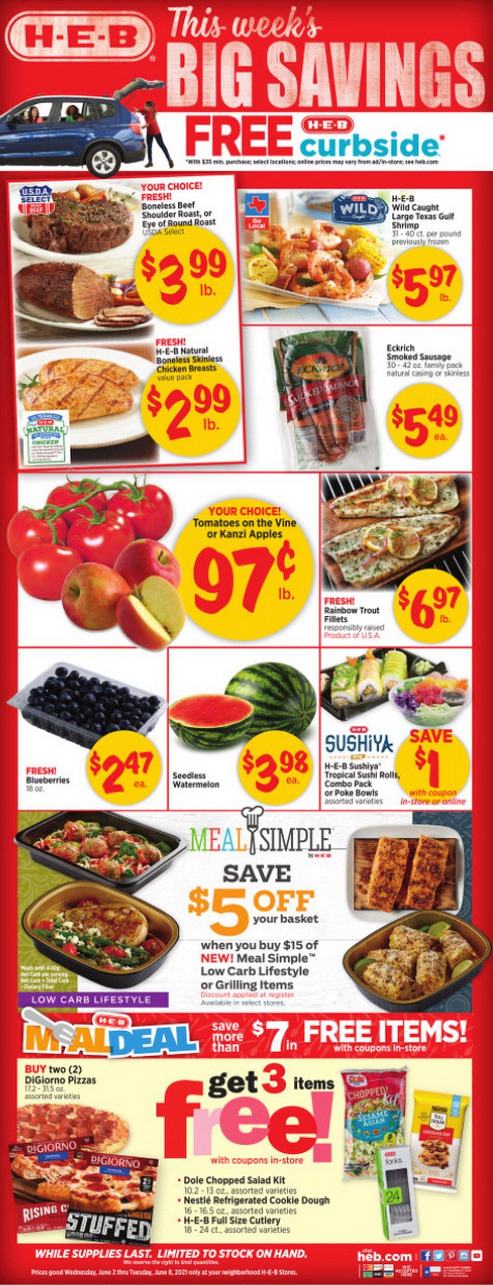 HEB Weekly Ad June 02 – Jun 08, 2021