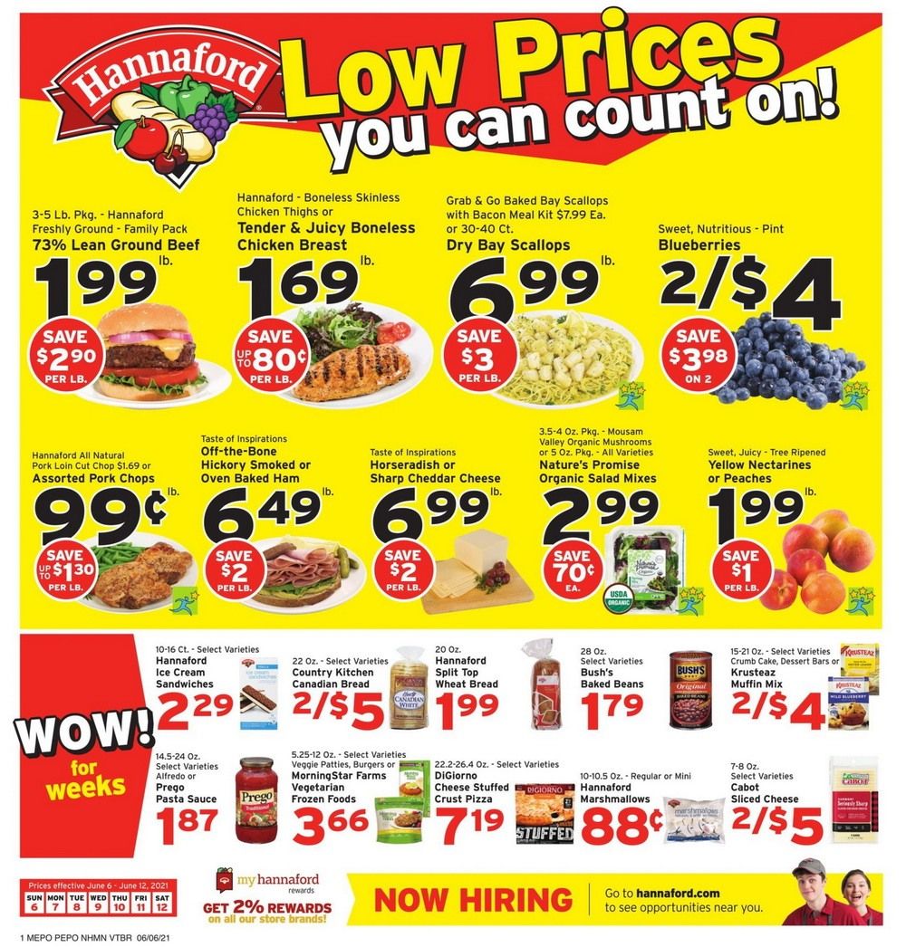 Hannaford Weekly Ad June 06 – June 12, 2021