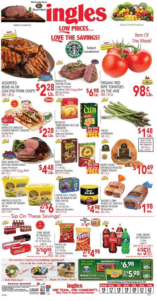 Ingles Weekly Ad Jun 16 – Jun 22, 2021