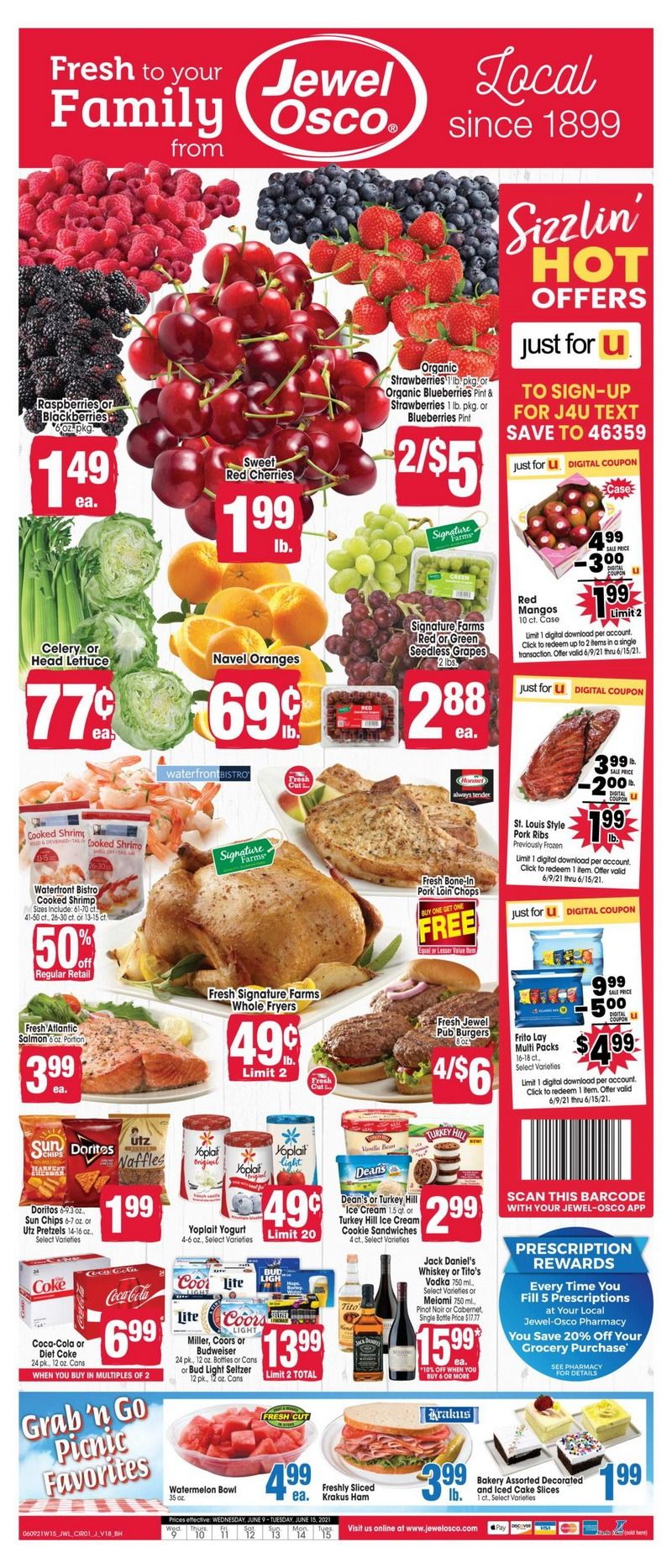 Jewel Osco Weekly Ad June 09 – June 15, 2021