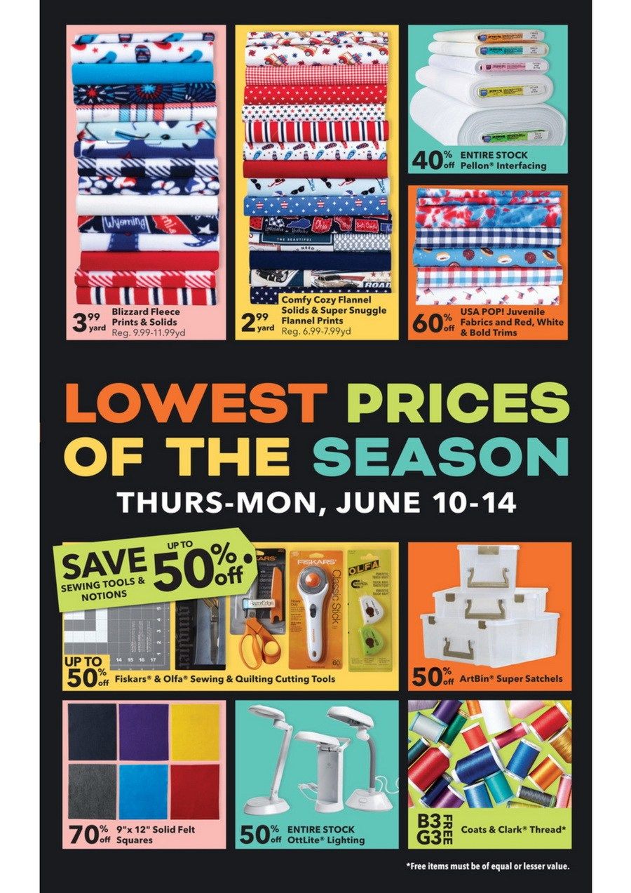 Jo-Ann Weekly Ad Jun 10 – Jun 23, 2021