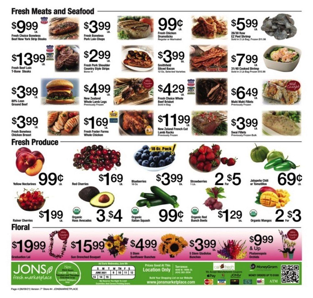 Jons Weekly Ad June 09 – June 15, 2021