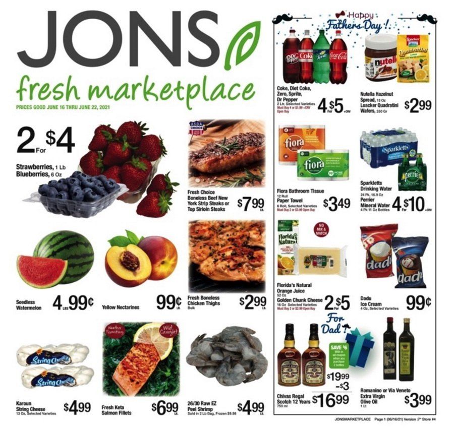 Jons Weekly Ad Jun 16 – Jun 22, 2021