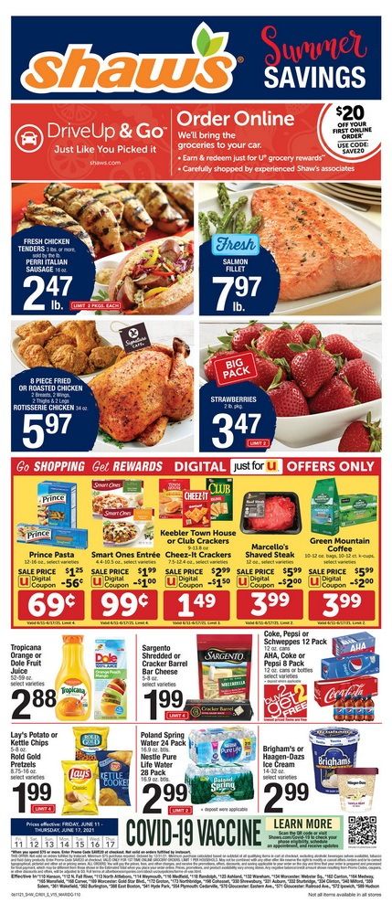 Shaw's Weekly Ad Jun 11 – Jun 17, 2021