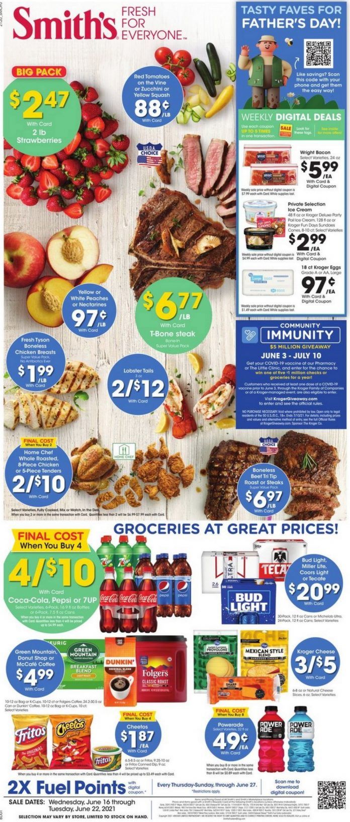 Smith's Food and Drug Weekly Ad June 16 – June 22, 2021