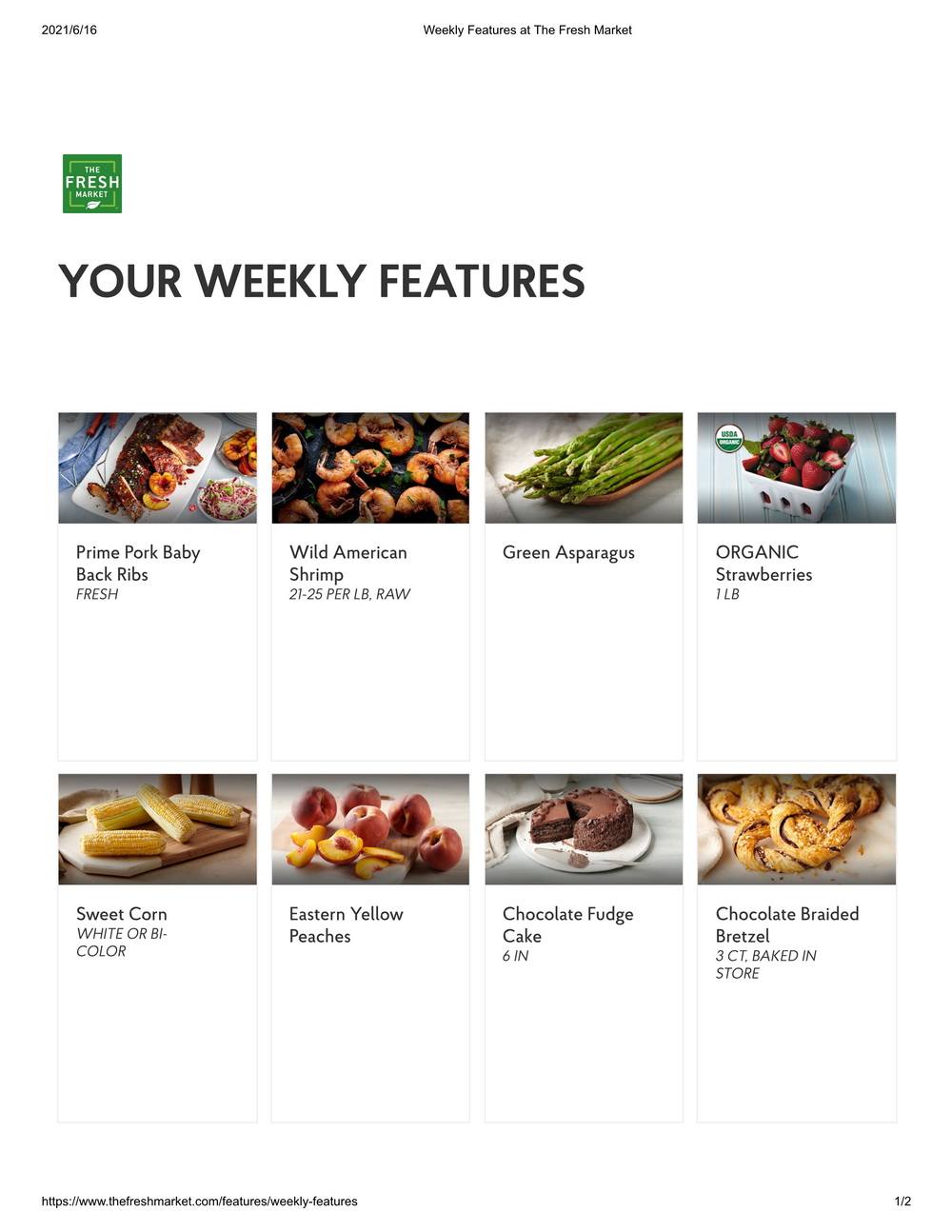 The Fresh Market Weekly Ad Jun 16 – Jun 22, 2021
