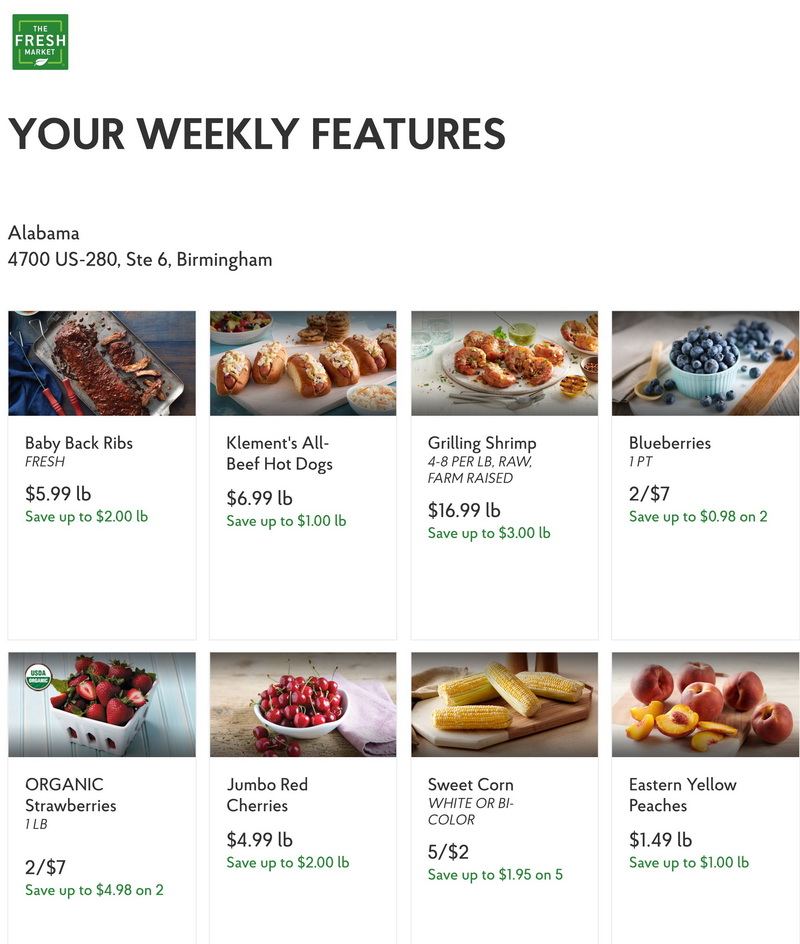 The Fresh Market Weekly Ad Jun 30 – Jul 06, 2021