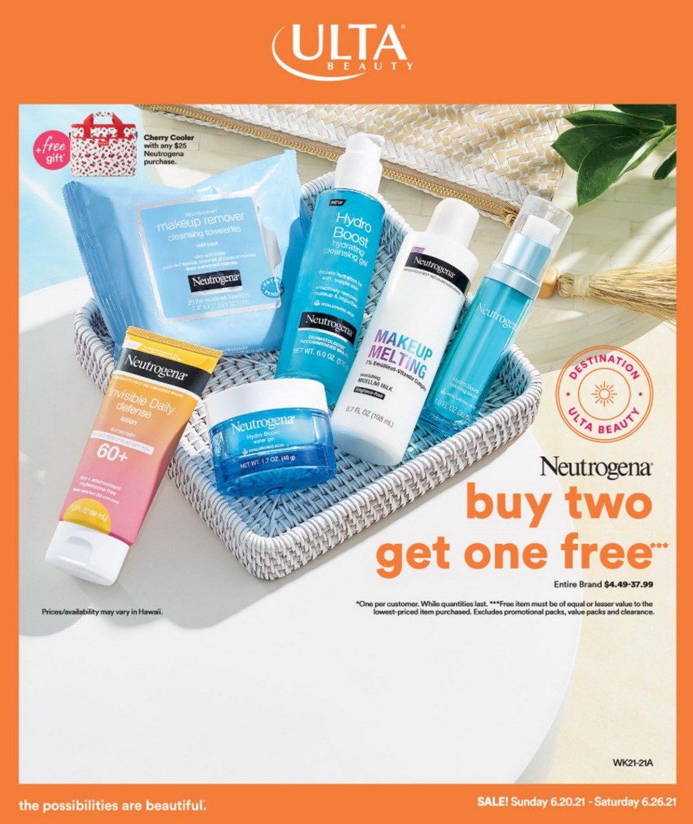 Ulta Beauty Weekly Ad June 20 – June 26, 2021