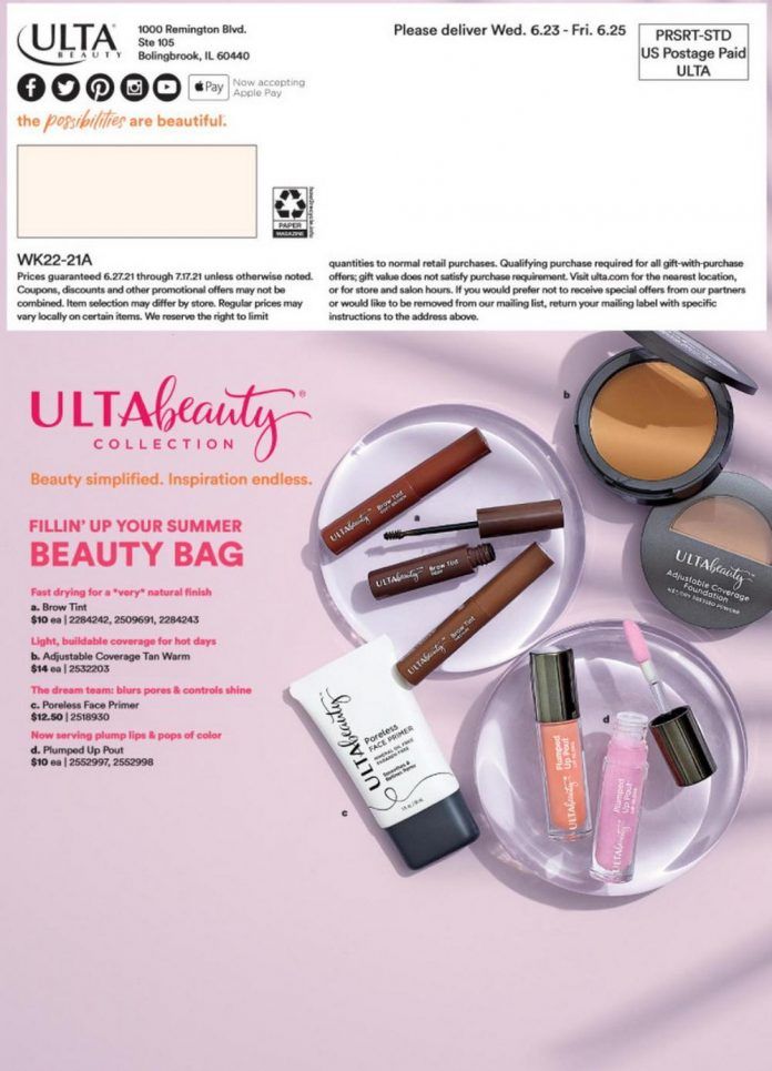 Ulta Beauty Weekly Ad June 27 – July 17, 2021
